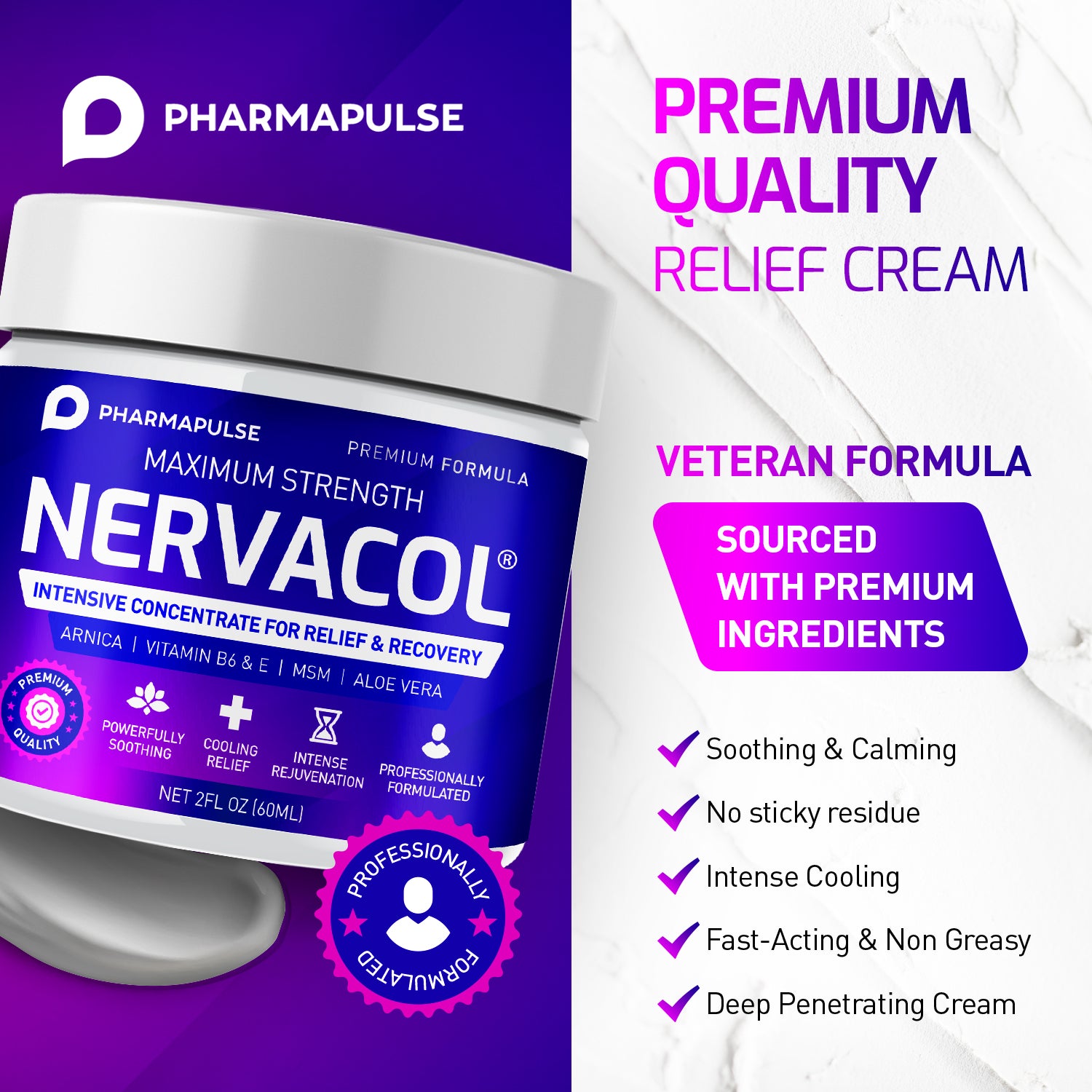 Nervacol Neuropathy Nerve Cream - Scientifically Developed for Relief